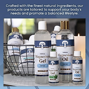 Health and Wisdom Magnesium Prills Bath Ball - Structured Water Devices, Magnesium Laundry Beads, Deionized Water, Mineral Magnesium Soak - 32 oz