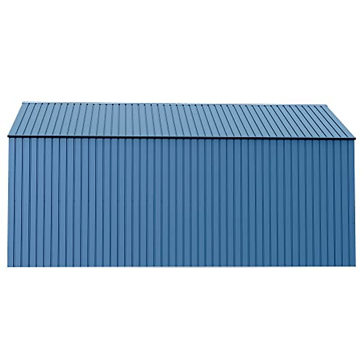 Arrow Shed Elite 12' x 16' Outdoor Lockable Gable Roof Steel Storage Shed Building, Blue Grey