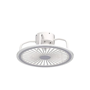 JTfany Ceiling Fans with Lights and Remote 18 Inch Flush Mount Ceiling Fan with Remote Dimmable 3 Speeds Low Profile Ceiling Fan RGB Bladeless Ceiling Fan Quiet Ceiling Fans for Bedroom Kidsroom