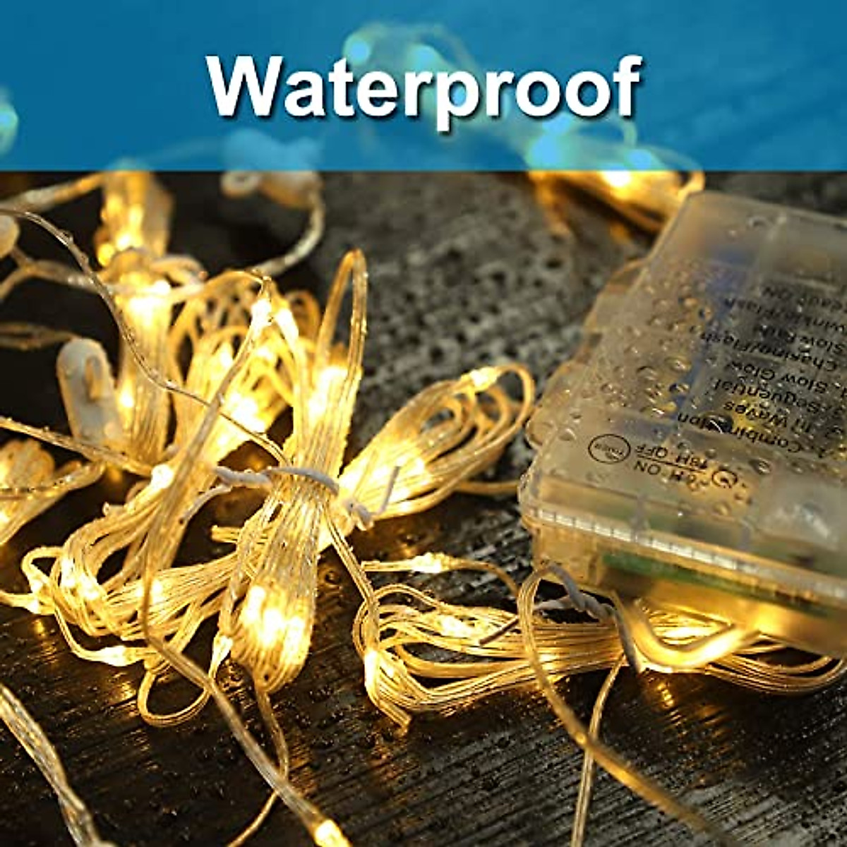 SUNJOYCO Patio Umbrella Lights