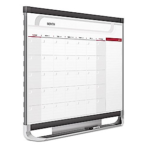 Quartet Dry Erase Calendar Board, Planner, Magnetic Whiteboard, 3' x 2', Yearly, Total Erase Surface, Prestige 2 (CP32P2)