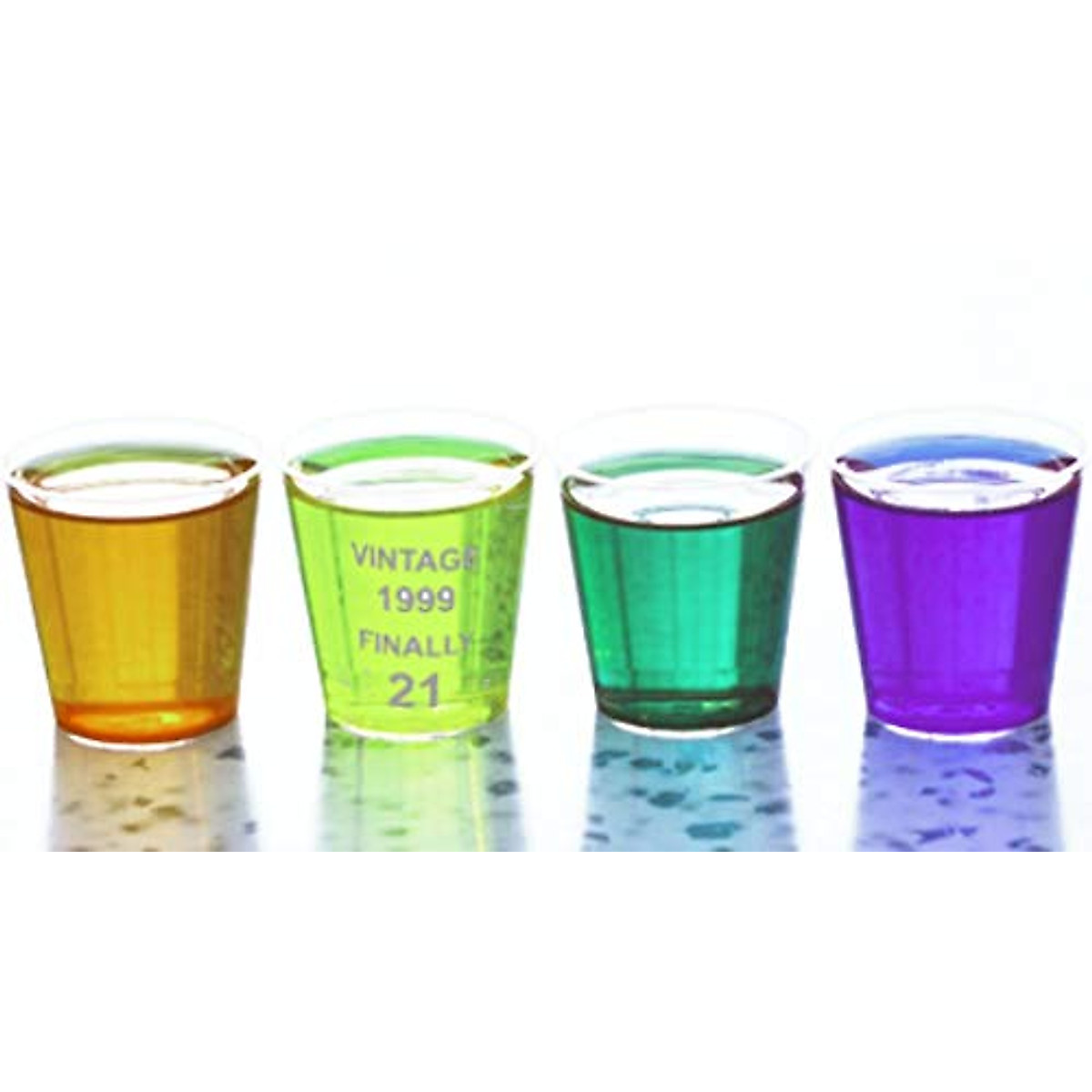 21st Birthday Shot Glass -21st Birthday Gifts- Finally 21 (1999)- 21st Birthday for Him/Her Compliments Birthday Decorations