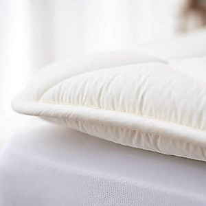 EMOOR Foldable Japanese Futon Mattress Topper CLASSE-Topper Tatami Floor Mattress Queen, Made in Japan