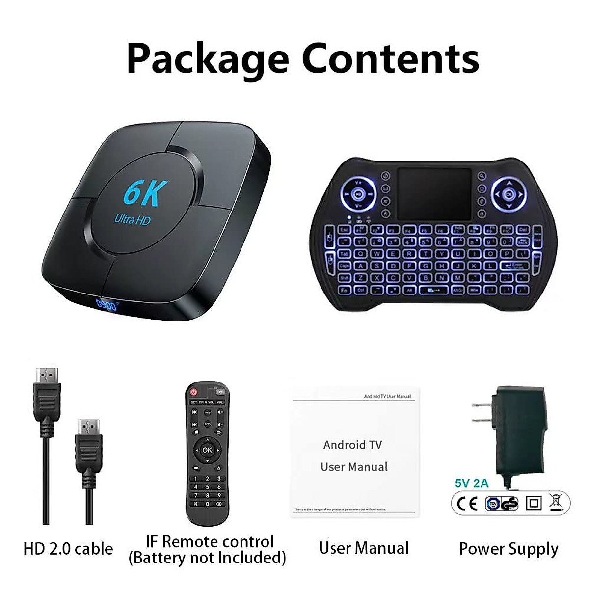 TV Box Android 10.0 4GB RAM 32GB ROM H616 Smart TV Box Set Top Box with Mini Keyboard USB 2.0 Ultra HD 4K 6K HDR Dual Band WiFi 2.4 5.8GHz BT4.1 Android TV Box