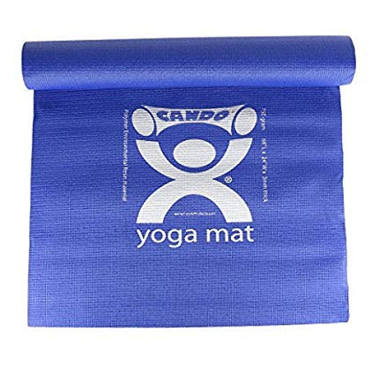 CanDo 30-2401B Exercise Premium Yoga Mat, 68" x 24" x 0.25", Blue