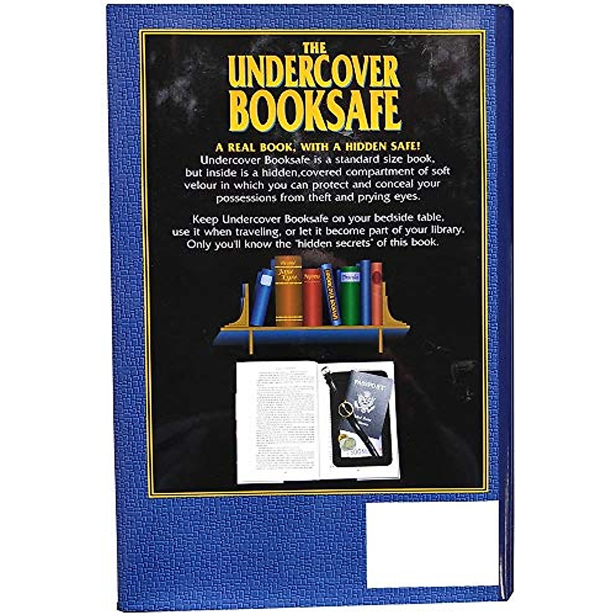 Streetwise Fake Large Hardbound Diversion Book Gun Safe Secret Compartment