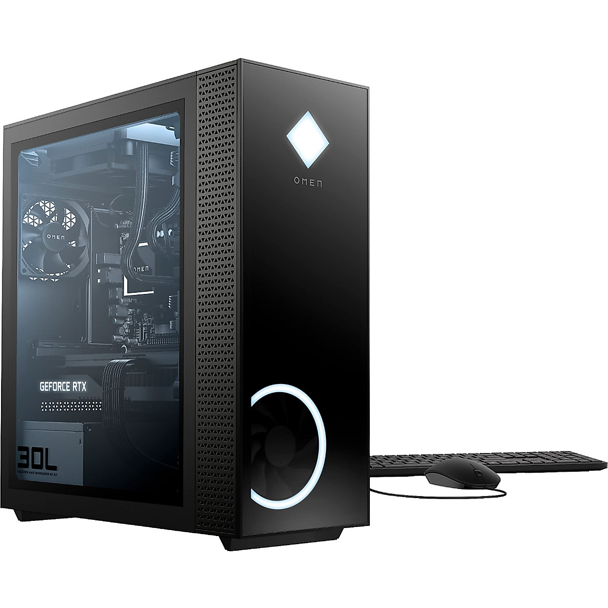 HP OMEN GT13 Gaming & Entertainment Desktop PC (AMD Ryzen 5 5600G 6-Core, 16GB RAM, 1TB SSD, Radeon RX 6600 XT, WiFi, Bluetooth, HDMI, USB 3.1, Display Port, Jet Black, Win 11 Home) with Hub