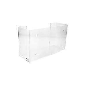Kantek Wall Mounted Acrylic Paper Towel Dispenser Holder, for Use in Food Service, Healthcare, Bathroom, 11.5" x 4.2" x 6.75", Clear (Pack of 2)