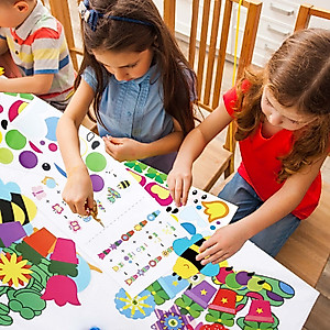 Ayfjovs 40 Pack Flowers Bug Craft Kits for Kids, Spring Summer Crafts for Kids, Flower Butterfly Craft Insect Craft for Early Education Classroom Spring Bulletin Board Decoration, Mother's Day Crafts