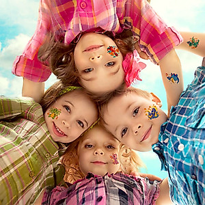 ArtCreativity Dragon Temporary Tattoos for Kids - Bulk Pack of 144 Tattoos in Assorted Designs, Non-Toxic 2 Inch Tats, Birthday Party Favors, Goodie Bag Fillers, Non-Candy Halloween Treats