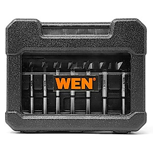 WEN FB3508 8-Piece Forstner Bit Set with Carrying Case
