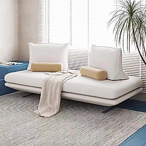 Reclinable L-Shaped Sofa Bed with Wooden Legs Gray