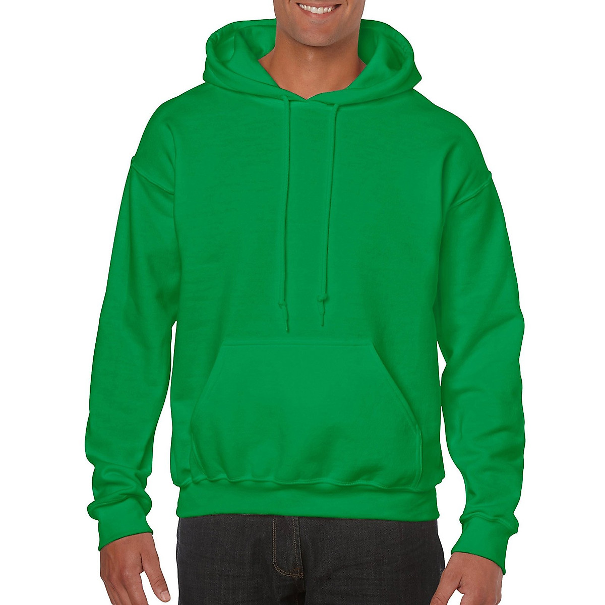 Gildan Men's Pouch Pocket Hooded Sweatshirt, Irish Green, 2XL