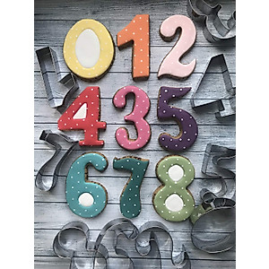 LILIAO Number 2 Cookie Fondant Biscuit Cutter for Birthday/Anniversary/Special Day - 2.6 x 4 inches - Stainless Steel