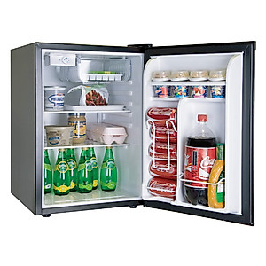 ARCTIC CHEF RFR283-BLACK CURRFR283BK 2.6 Cubic-ft Single Door Refrigerator (Black)