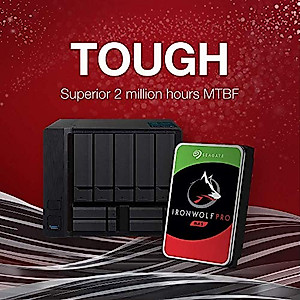 Seagate IronWolf Pro 4TB NAS Internal Hard Drive 3.5 Inch SATA 6Gb/s 7200 RPM 128MB Cache (ST4000NE001) (Renewed)