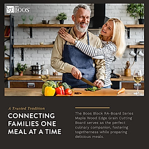 John Boos Block RA03 Maple Wood Edge Grain Reversible Cutting Board, 24 Inches x 18 Inches x 2.25 Inches