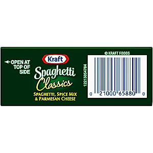 Kraft Tangy Italian Spaghetti Spice Mix & Parm - 8 Ounce (Pack of 3)