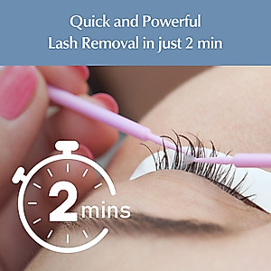 BL Lashes Gel Lash Glue Remover For Eyelash Extension, Alcohol Acetone GBL Free, Low Irritation, Suitable for Sensitive Skin, Fast Action Dissolves Strong Glue in 2 Minutes, 0.51 oz