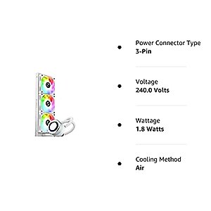 Lian-li Ac Galahad Aio360 Rgb White Closed Loop All-in-one Cpu Cooler