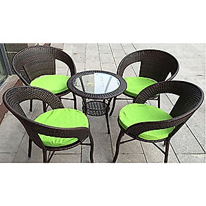 Loveboat Outdoor Bistro Chair Cushion Water Resistant Round Bar Stool Cushion 15 in Taupe