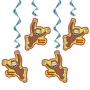 Unique Party Decorating Kit | Curious George | 7 Pcs, 96" X 11", Multi