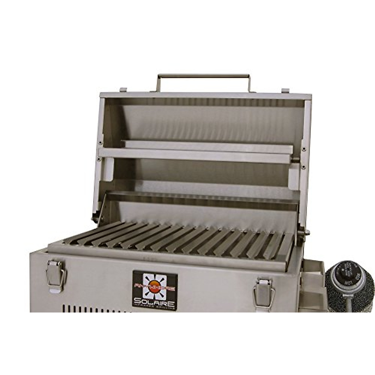 Solaire SOL-IR17BWR Anywhere Portable Infrared Warming Rack Gas Grill, Stainless Steel