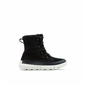 Sorel Women's Explorer II Joan Cozy Boot - Black, Tea Light - Size 10