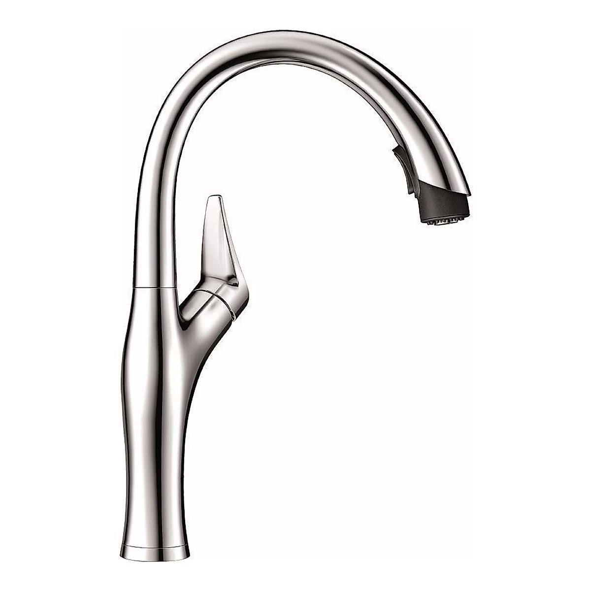 BLANCO KF-442038 Artona Pull-Down Kitchen Faucet with Soap Dispenser, Polished Chrome
