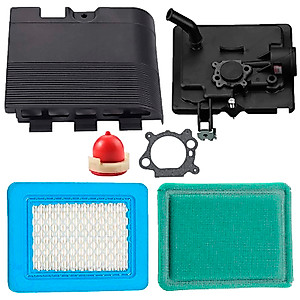 Jinerdony 795259 Air Cleaner Primer Base with 692298 Cover 491588S Air Filter Compatible with BS MTD Troy Bilt Lawn Mower