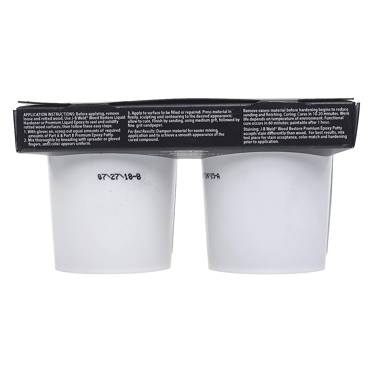 J-B Weld 40006 Wood Restore Premium Epoxy Putty Kit - 32 oz.