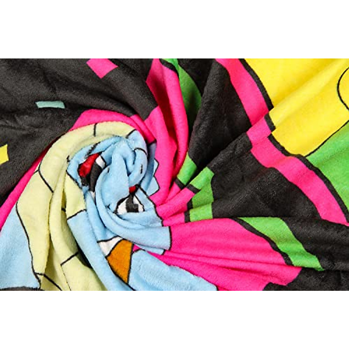 Northwest Pokemon 90's Character Box Design Gaming Plush Throw Blanket 46' x 60'