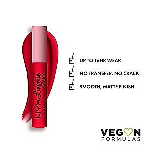 NYX PROFESSIONAL MAKEUP Lip Lingerie XXL Matte Liquid Lipstick - Untamable (Brick Red)