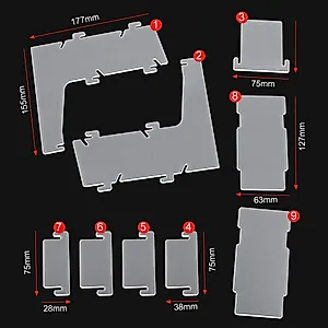 Dice Tower, Dice Rolling Tower Kit with Double Sided Matte Protective Film, Please Tear Off Before Use & Tray Collapsible Portable Easy Roller for Desktop Board Game,RPG, D&D & Foxta