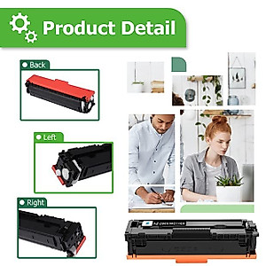 206X 206A Toner Cartridges 4 Pack High Yield Compatible Replacement for HP 206X W2110X 206A W2110A Color Laserjet Pro MFP M283fdw M283cdw M283 Pro M255dw Printer Ink (Black Cyan Yellow Magenta)