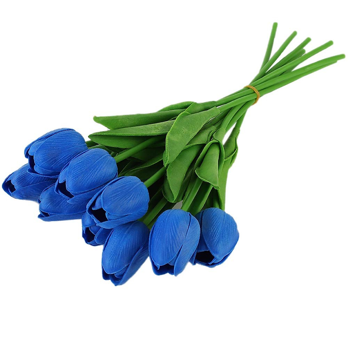 10PCS Artificial Flowers Bend Randomly PU Plastic Tulip Artificial Flowers Real Touch Silk Flower for Wedding Bridal Party Home Holidays Garden Birthday Office Décor DIY