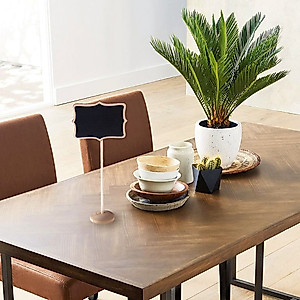 12Pcs Mini Rectangle Chalkboards Black Board with Stand for Message Board Signs Wood Small Chalkboard Signs for Wedding, Birthday Parties, Table Numbers, Food Signs and Special Event Decoration