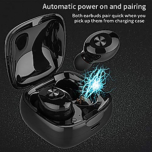newshijieCOb Waterproof 3D Stereo Wireless Earbuds Bluetooth 5.0 Earbuds Earphones with Charging Case 3