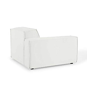 Modway EEI-4114-WHI Restore 4-Piece Upholstered Sectional Sofa in White