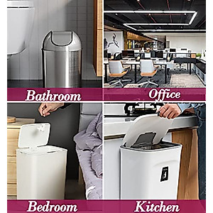 4 Gallon 180pcs Small Clear Trash Bags Strong Clear Garbage Bags, Bathroom Trash Can Bin Liners, Plastic Bags for Office, Waste Basket Liner, Fit 12-15 Liter, 3,3.5,4,4.5 Gal（Clear 180）