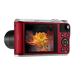 Samsung WB350F 16.2MP CMOS Smart WiFi & NFC Digital Camera with 21x Optical Zoom, 3.0" Touch Screen LCD and 1080p HD Video (Red)