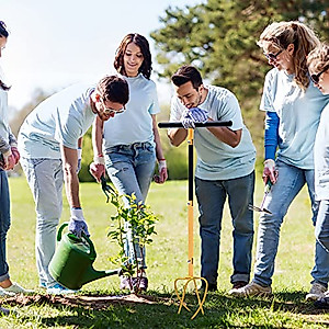 Hand Tiller Garden Tiller, Manual Twist Tiller with Long Handle, Garden Tiller Claw Cultivator Lawn Aerator Soil Ripper for Gardening Bed and Plant Box, 3 Adjustable Height