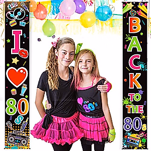 80s Party Decorations 80s Scene Setters Birthday Banner Backdrop I Love 80s Door Sign 1980s Theme Party Supplies
