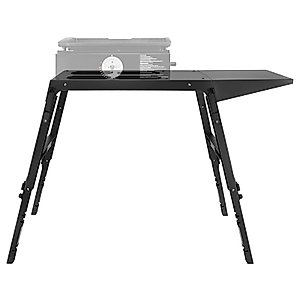 Portable Griddle Stand Compatible for Blackstone 17” 22" Propane Table Top Grill Stand,Universal Outdoor Camping Cooking Station with Side Shelf, Perfect Take Along for Outdoor Cooking and Camping