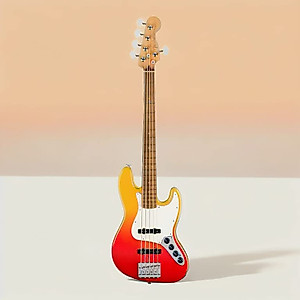 Fender Player Plus 5-String Jazz Bass, Tequila Sunrise, Pau Ferro Fingerboard