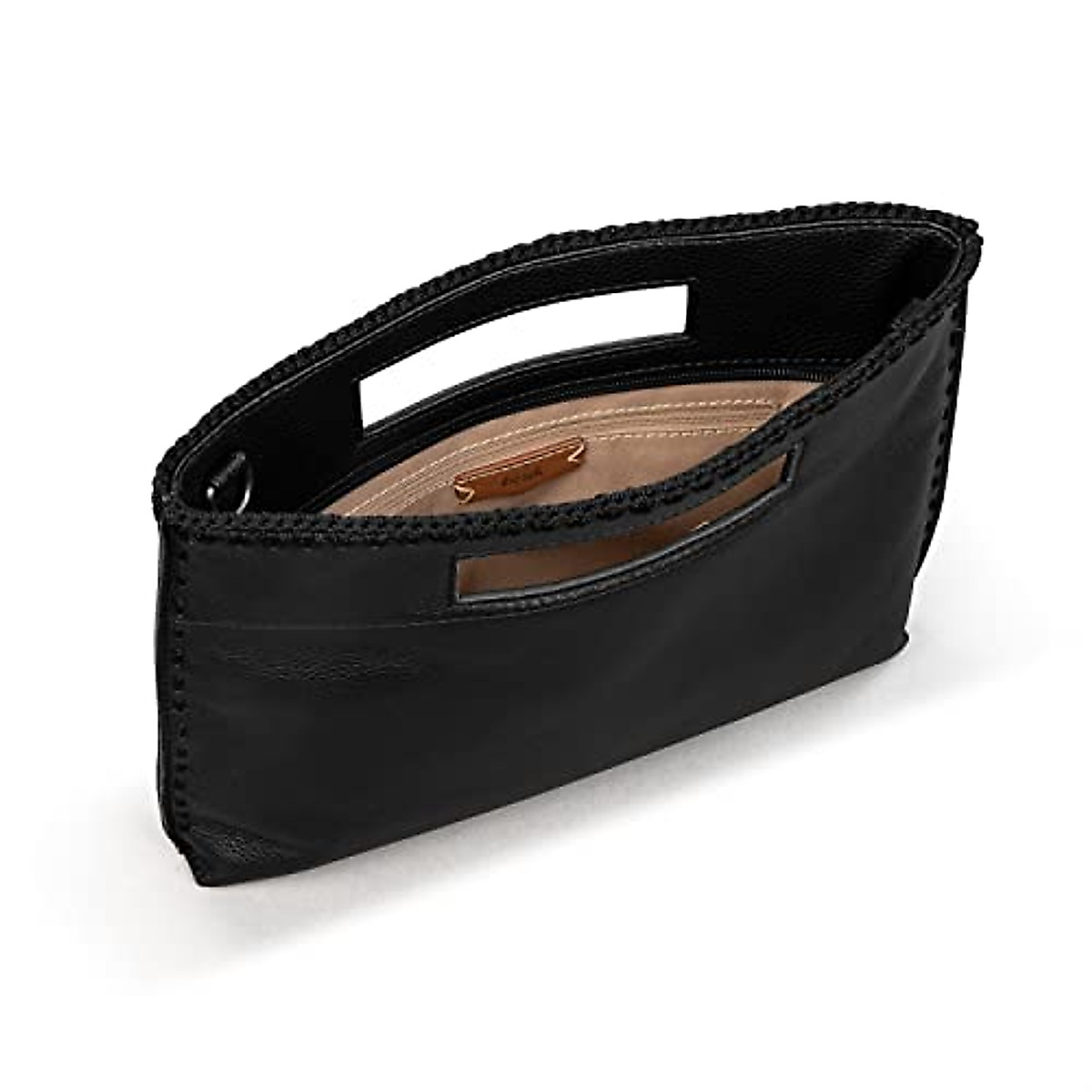 The Sak Womens Linden Leather Crossbody, Black, One Size US