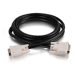 C2G Legrand DVI-D to DVI-D Video Cable, Male to Male Dual Link Digital Video Cable, Black Computer Cable, 2 Meter (6.6 Foot) Monitor Cable, 1 Count, C2G 26911