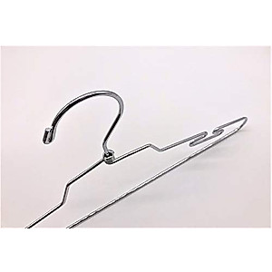 NAHANCO LIN16 High Polished Chrome Chic Lingerie Hanger, 16" (Pack of 100)