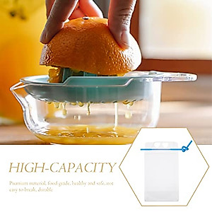 UPKOCH Clear Drink Pouches Bags Smoothie Bags Reclosable Zipper Heavy Duty Hand- held Translucent Stand- up Plastic Pouches Bags Drinking Bags Bottom Gusset with 100pcs Straws