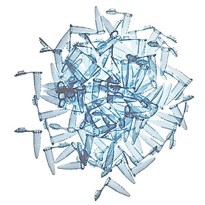 MUHWA 500 PCS Polypropylene Graduated Microcentrifuge Tubes with Snap Cap, 1.5ML Micro Test Tubes Conical Microtube Sample Vial for Laboratory (Blue)